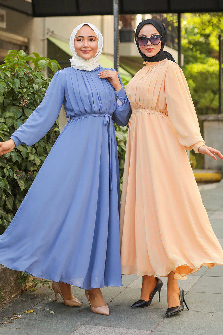 Biscuit Hijab Dress 1273BS - Neva-style.com