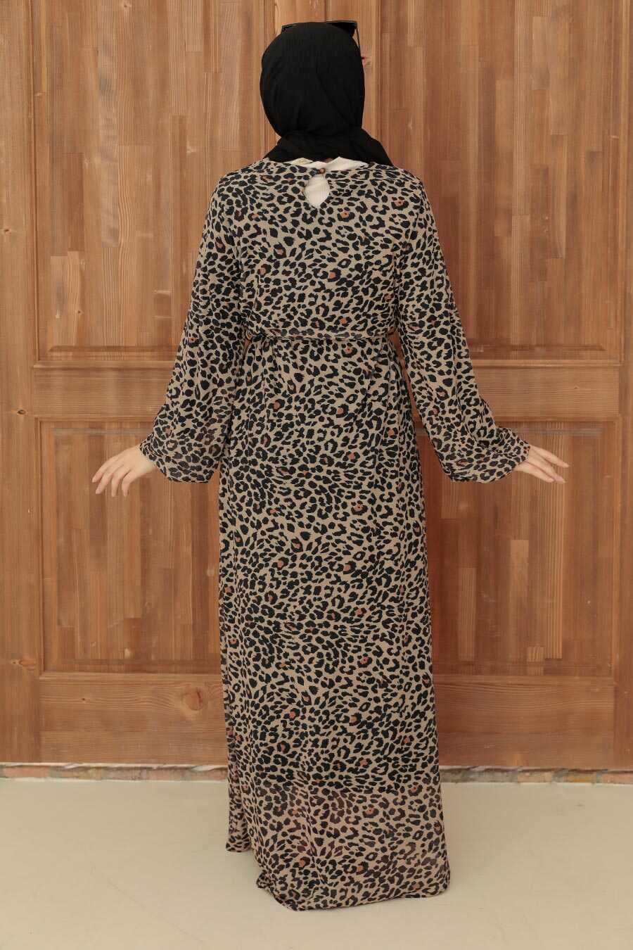 Leopard Hijab Dress 30242LP - Neva-style.com