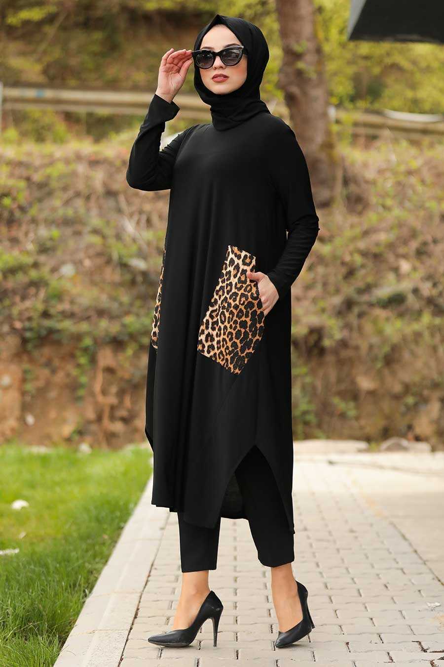 Leopard Hijab Tunic 40023S - Neva-style.com